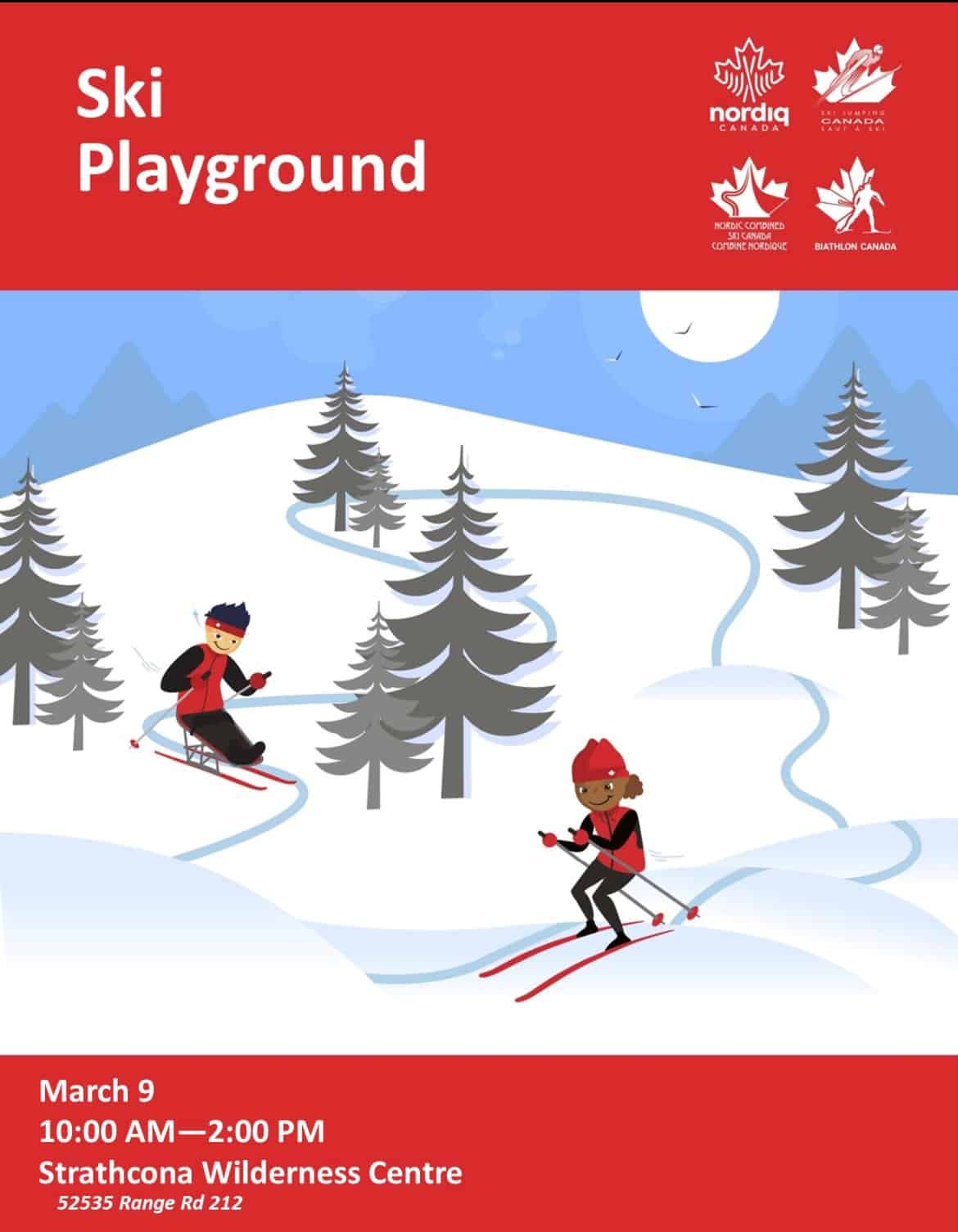 Ski Playground Event at the Strathcona Wilderness Centre – SCI Alberta