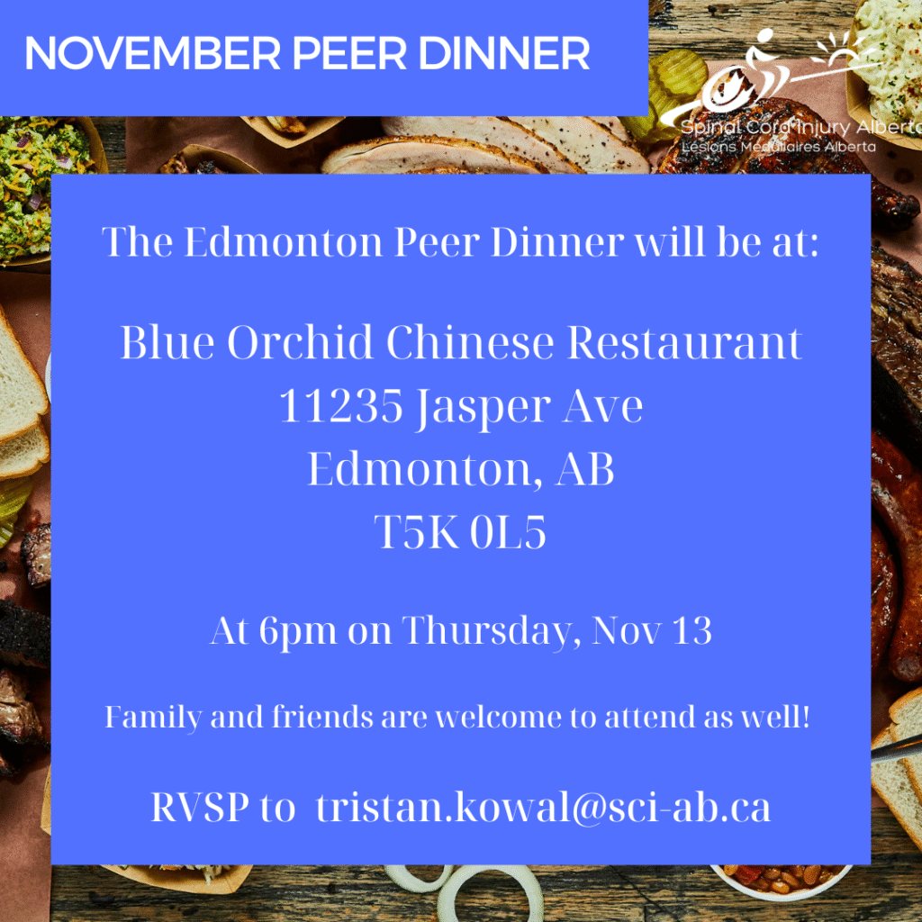 YEG Peer Dinner | Blue Orchid Chinese Restaurant – SCI Alberta